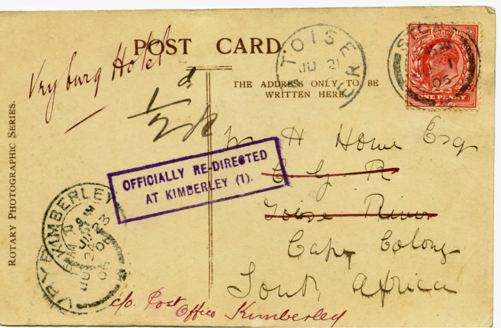 Redirected Letters. Markings of the Ancillary Services – Cape of Good ...