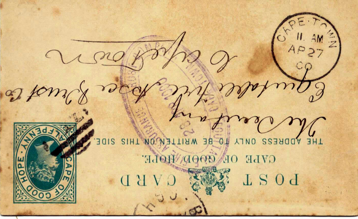 Circular Postmarks of the Cape of Good Hope – Cape of Good Hope Stamps ...
