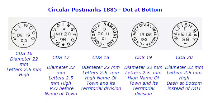 Circular Postmarks of the Cape of Good Hope – Cape of Good Hope Stamps ...